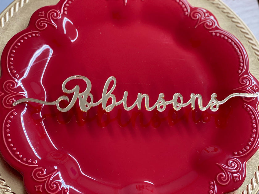 Acrylic place settings – KJK Creative Designs