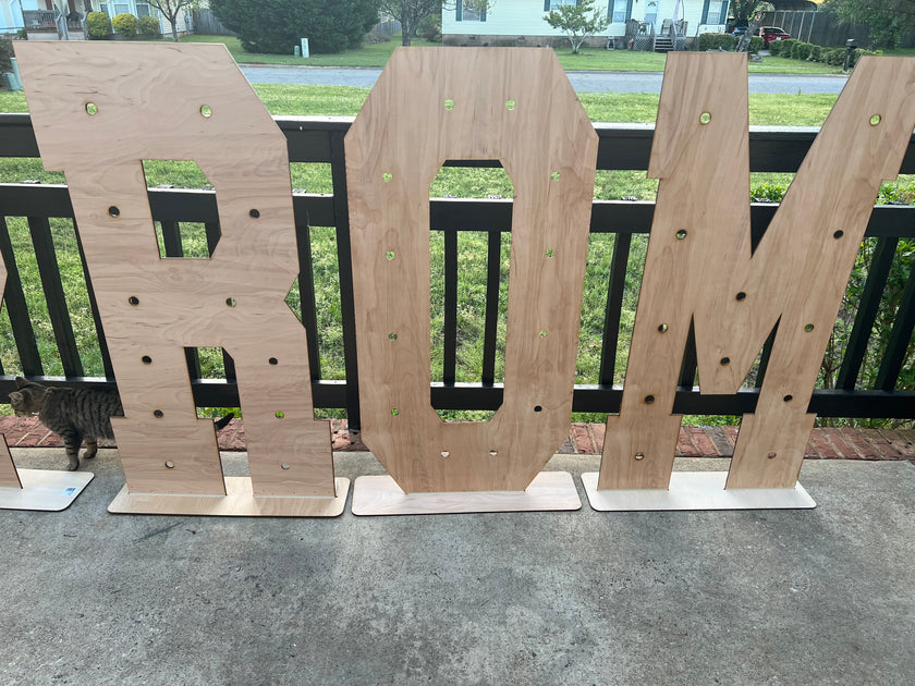 4ft Marquee Characters – KJK Creative Designs