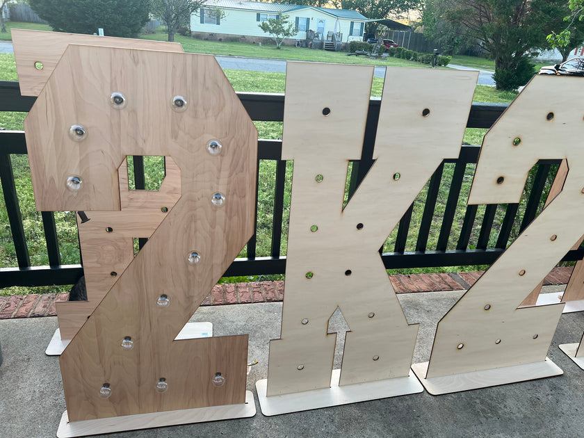 5ft Marquee Characters – KJK Creative Designs